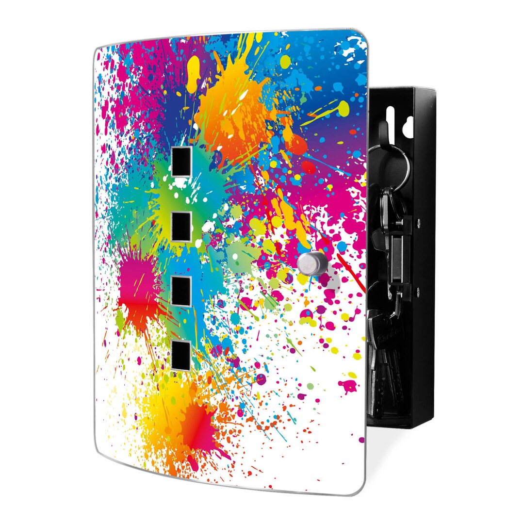 Motif Key Box With 10 Hooks Dash of Colours - Etsy