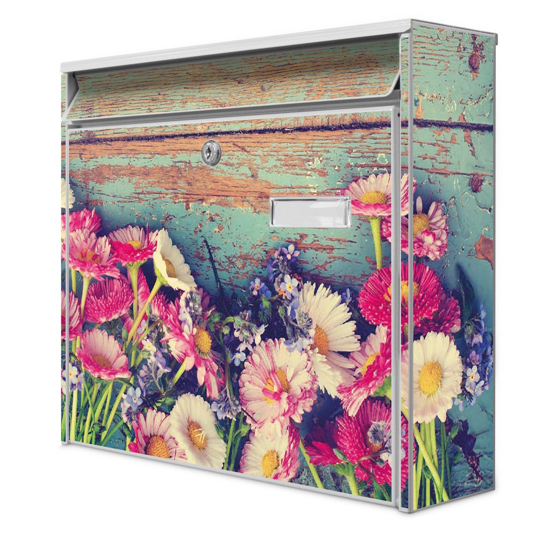 Design Letterbox With Name Plate and Banjado Motif FLOWER PICKING - Etsy