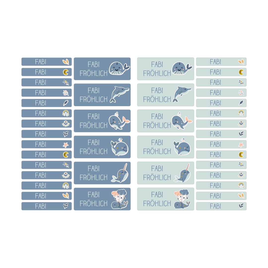 Personalized Name Stickers Children for School Supplies, Toy Name ...