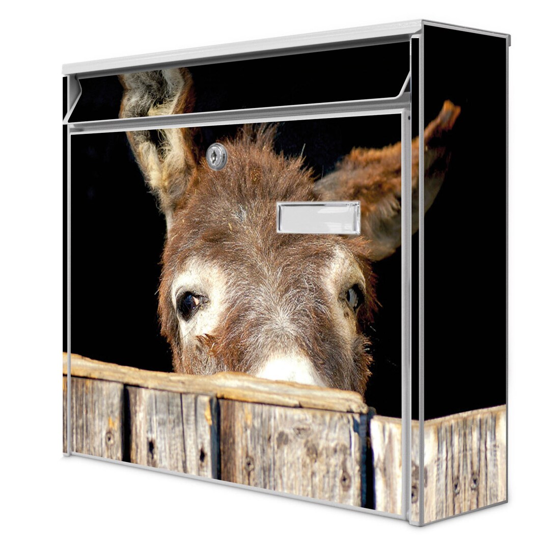 Design Mailbox With Nameplate and Banjado Motif DONKEY - Etsy