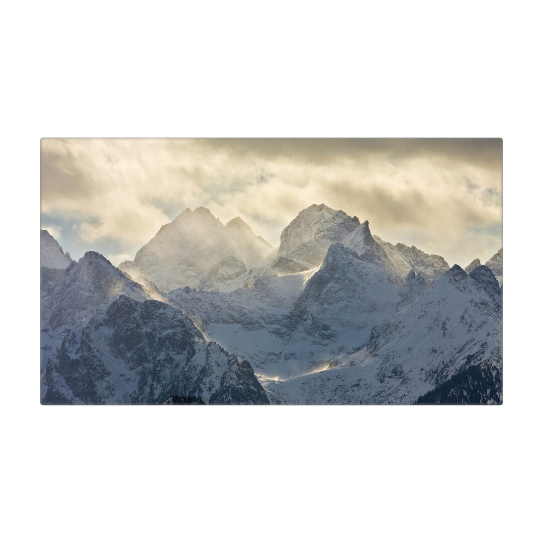 Glass Hob Plate by Banjado With Motif ALPS IN THE SUNSHINE - Etsy