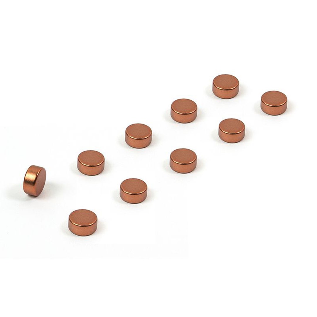 STEELY Magnets Copper in Set of 10 for Magnetic Board Refrigerator ...
