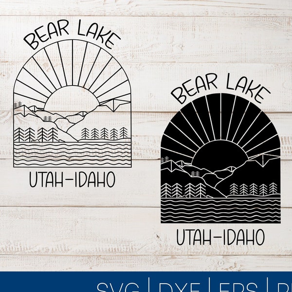 Bear Lake Silhouette - Etsy