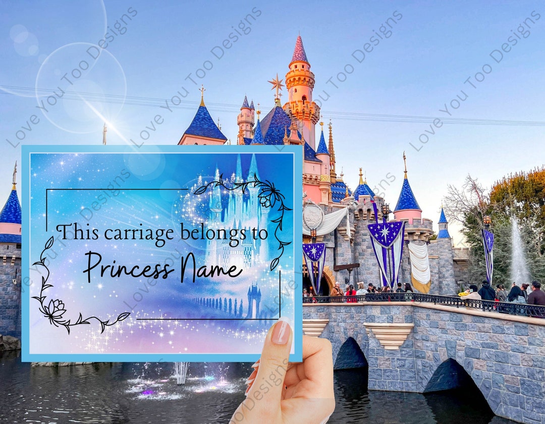 Personalized Stroller Sign, Theme Park Stroller Sign, Printable ...