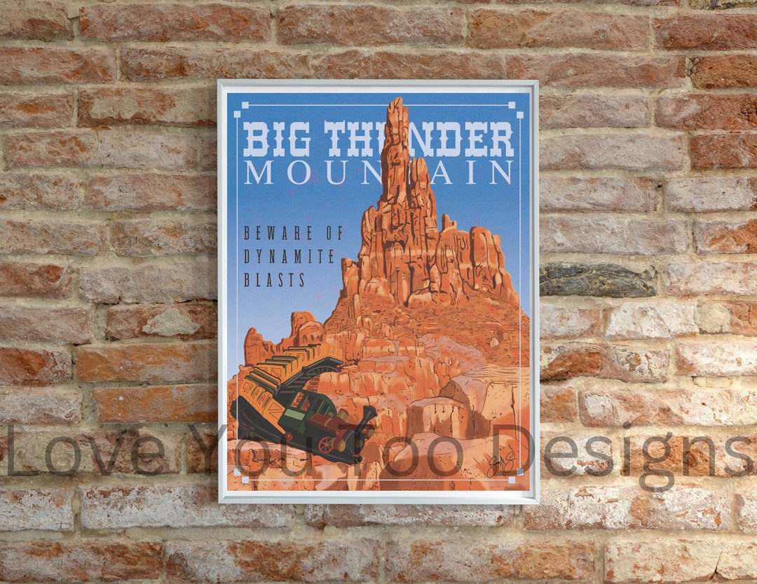Big Thunder Mountain Poster, Attraction Poster, Ride Posters ...