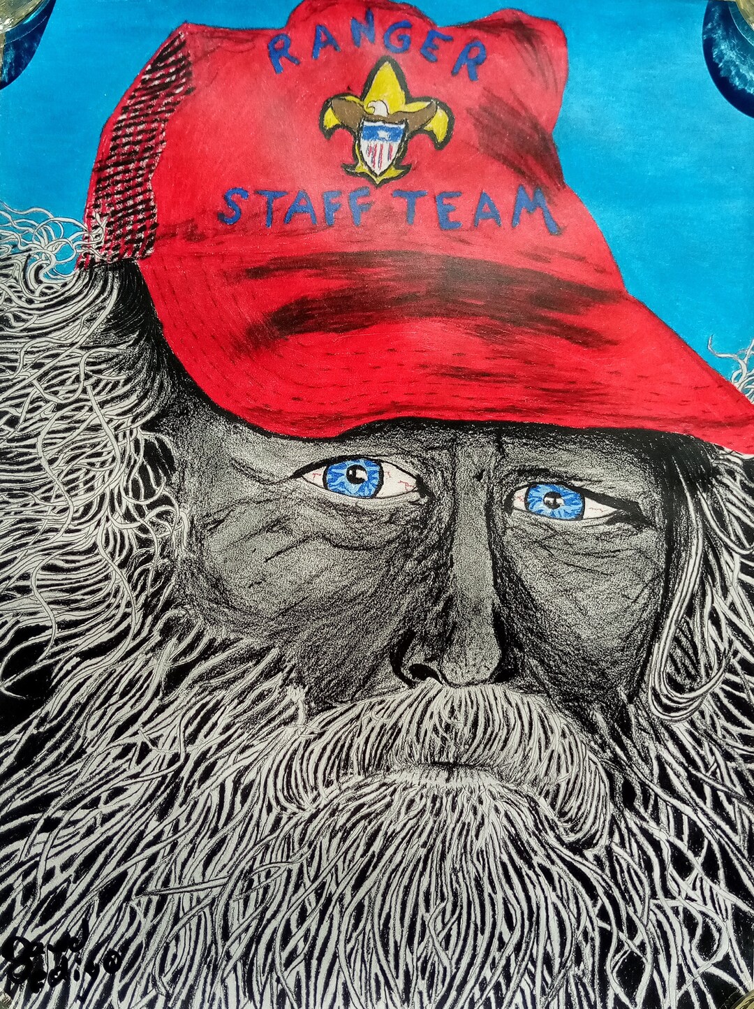 Ranger Original Colored Pencil Drawing 10.5"x14" - Etsy