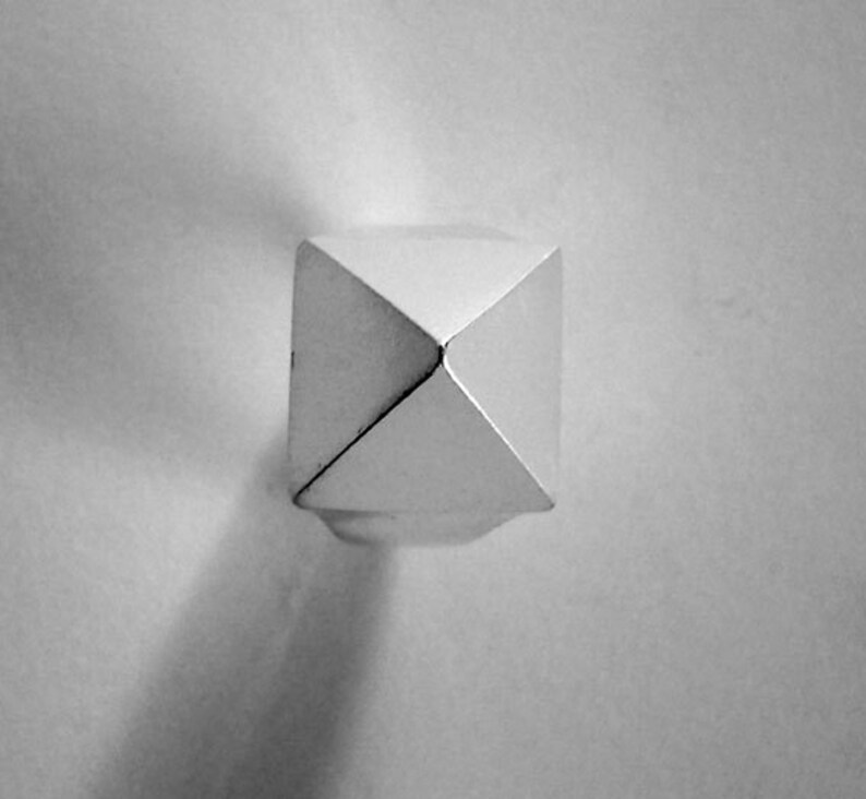 Handmade Sterling Silver Solid Pyramid Ring. - Etsy