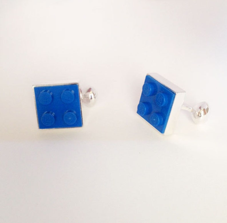 Handmade Sterling Silver Lego Cufflinks - Etsy