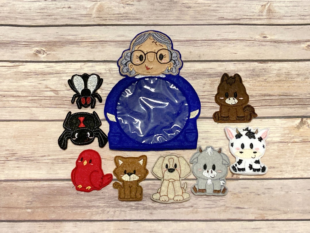 MADE-TO-ORDER Storytime Felt Pocket There Was an Old Lady Finger ...