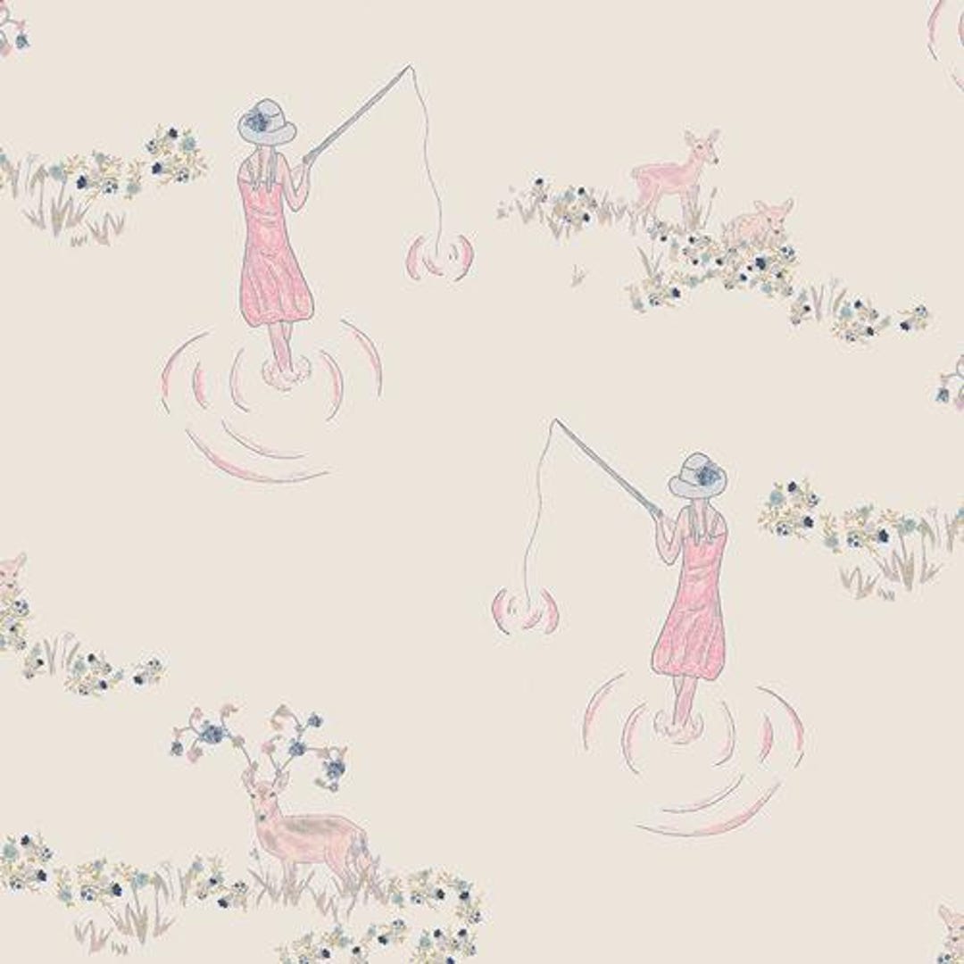 Cotton Fabric 'ethereal' Fawn Day by Bari J. for Art Gallery Fabrics ...