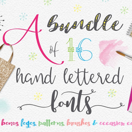 Bulbul A Modern Handwritten Typeface | Etsy
