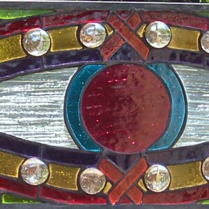 Stained Glass Evil Eye Window Panel, Talisman, Nazar, Ward off Evil ...