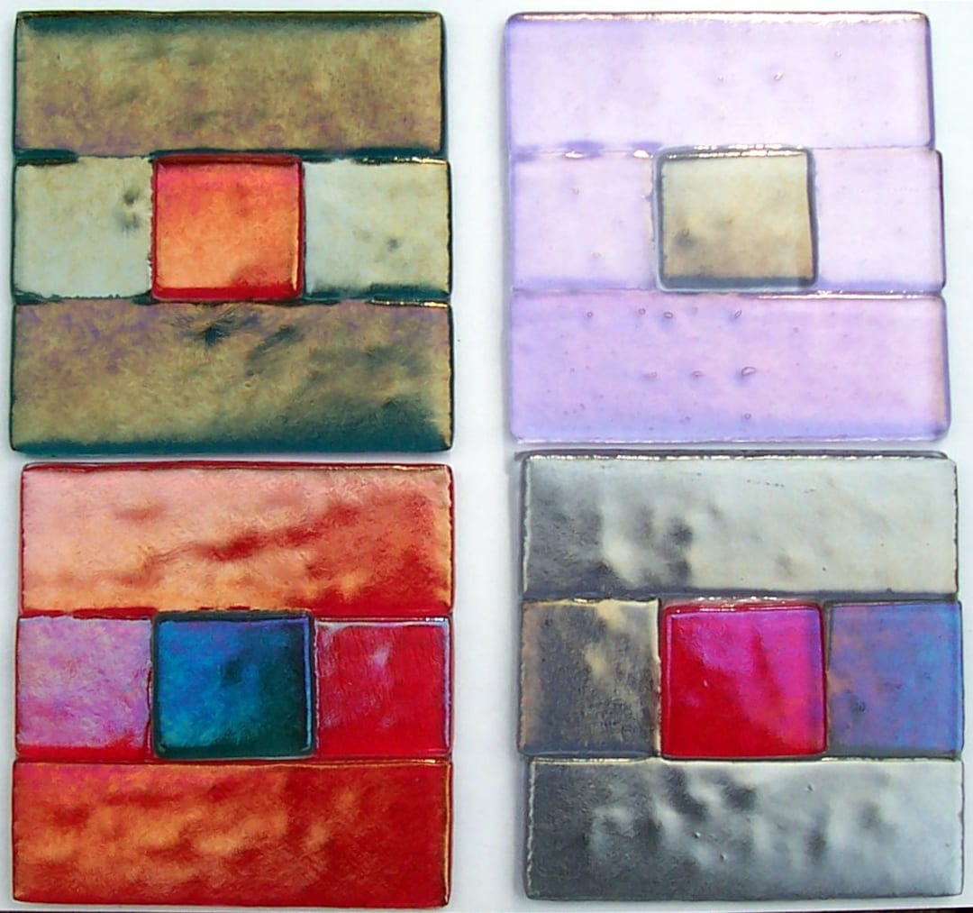 Stained Glass Window Corners, Window Treatment, Colorful Fused Glass ...