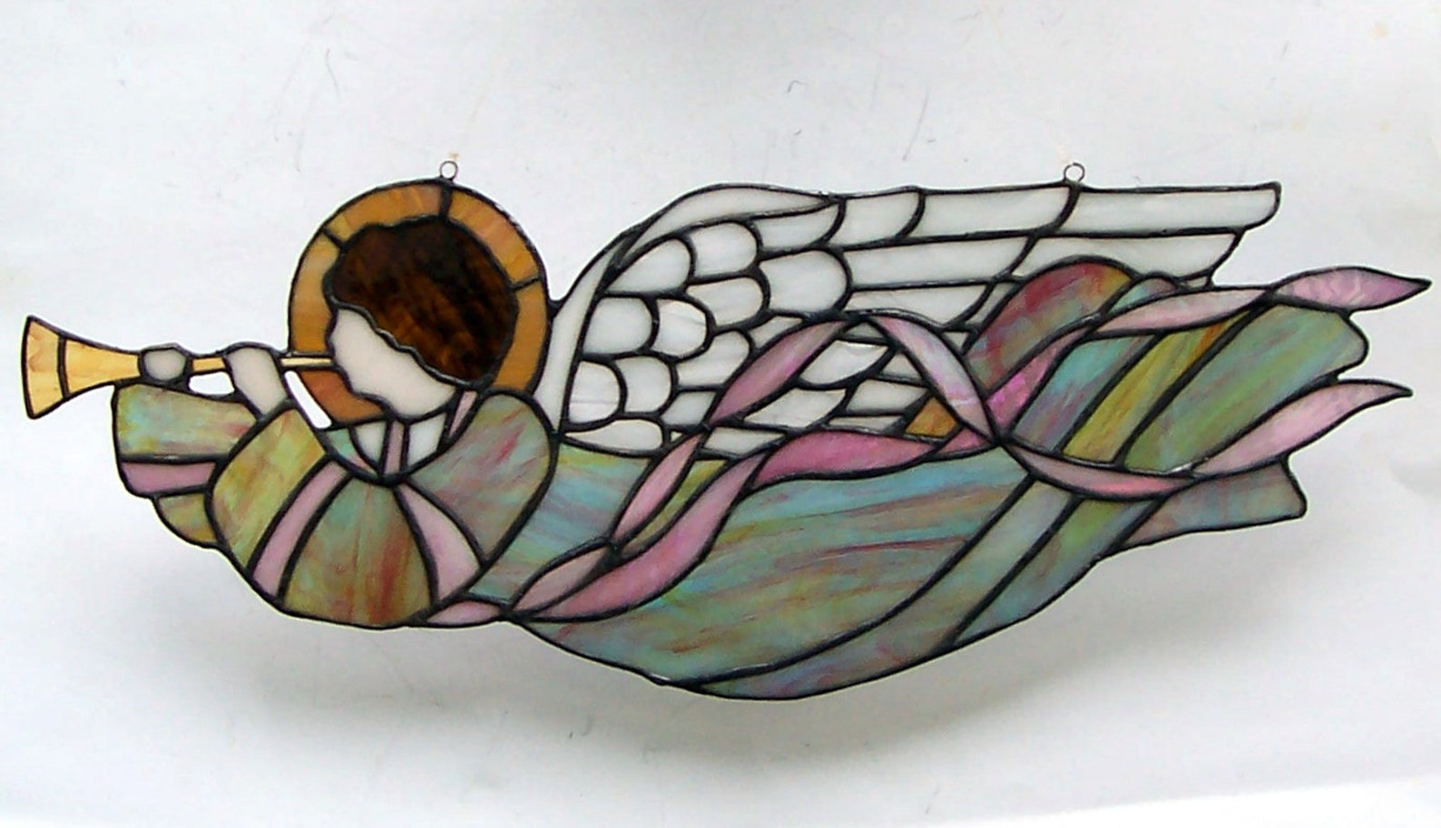 Stained Glass Angel Panel Guardian Angel Christmas | Etsy