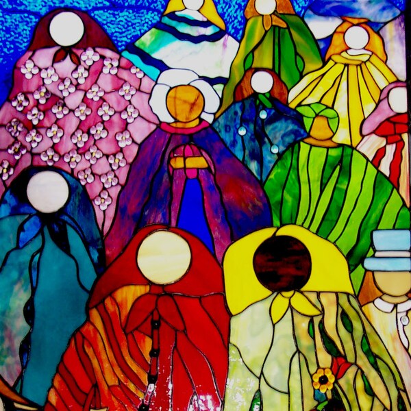 Stained Glass Woman - Etsy