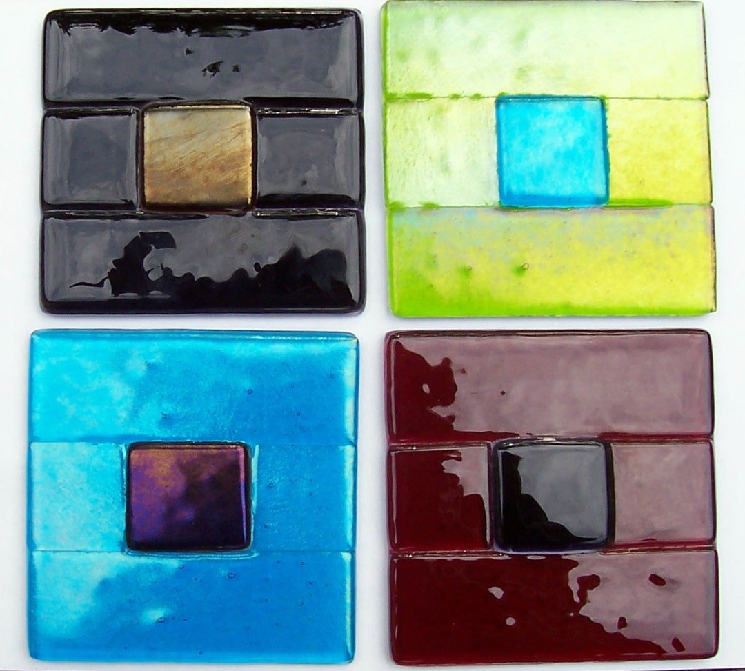 Stained Glass Window Corners, Window Treatment, Colorful Fused Glass ...