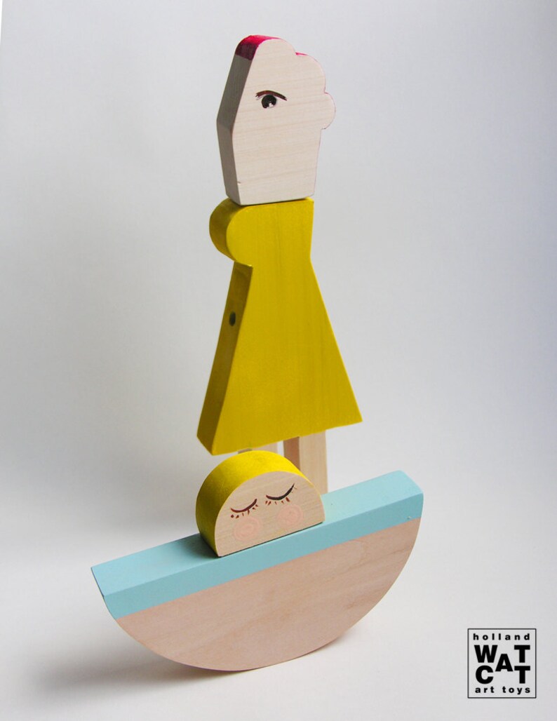 Pregnant Mother With Baby Big HURBANO Wooden Puppet - Etsy