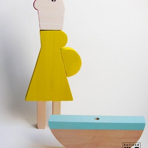 Pregnant Mother With Baby Big HURBANO Wooden Puppet - Etsy