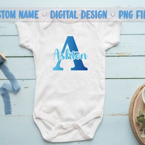 Custom Monogram Name PNG File. Custom First Name Monogram. Custom Baby ...