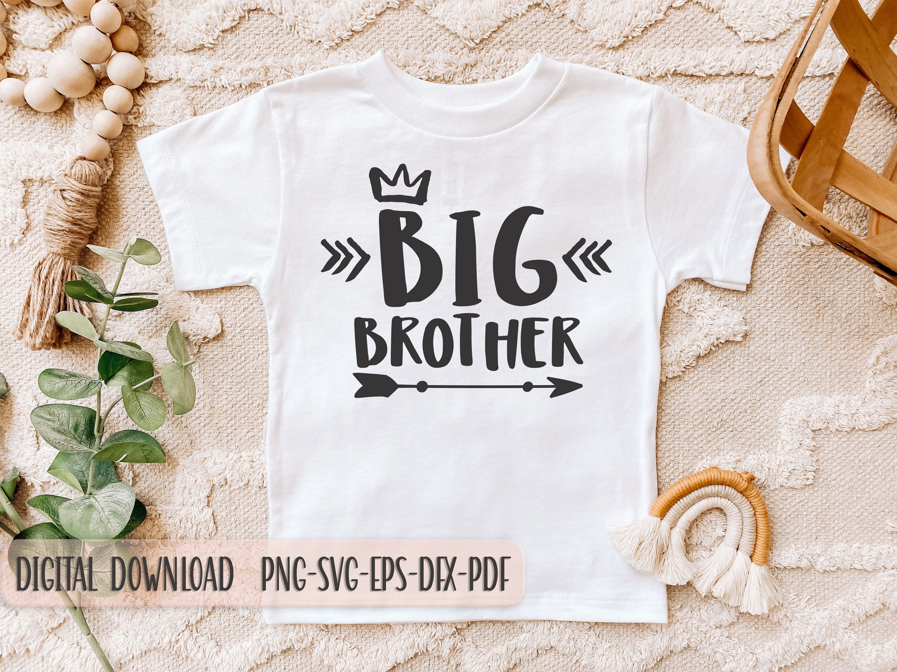 Big Brother Cut File Dxf Svg Pdf Png EPS Big Brother SVG Brother ...