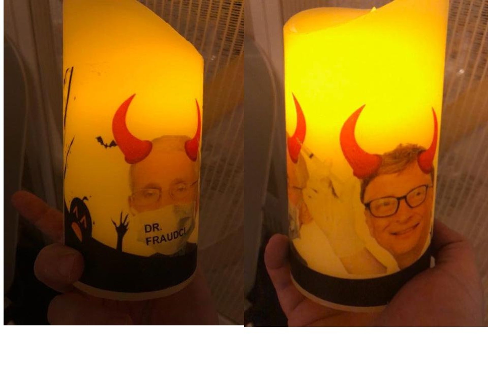Bill Gates & Dr. Tony Fauci Halloween Theme Handmade LED - Etsy