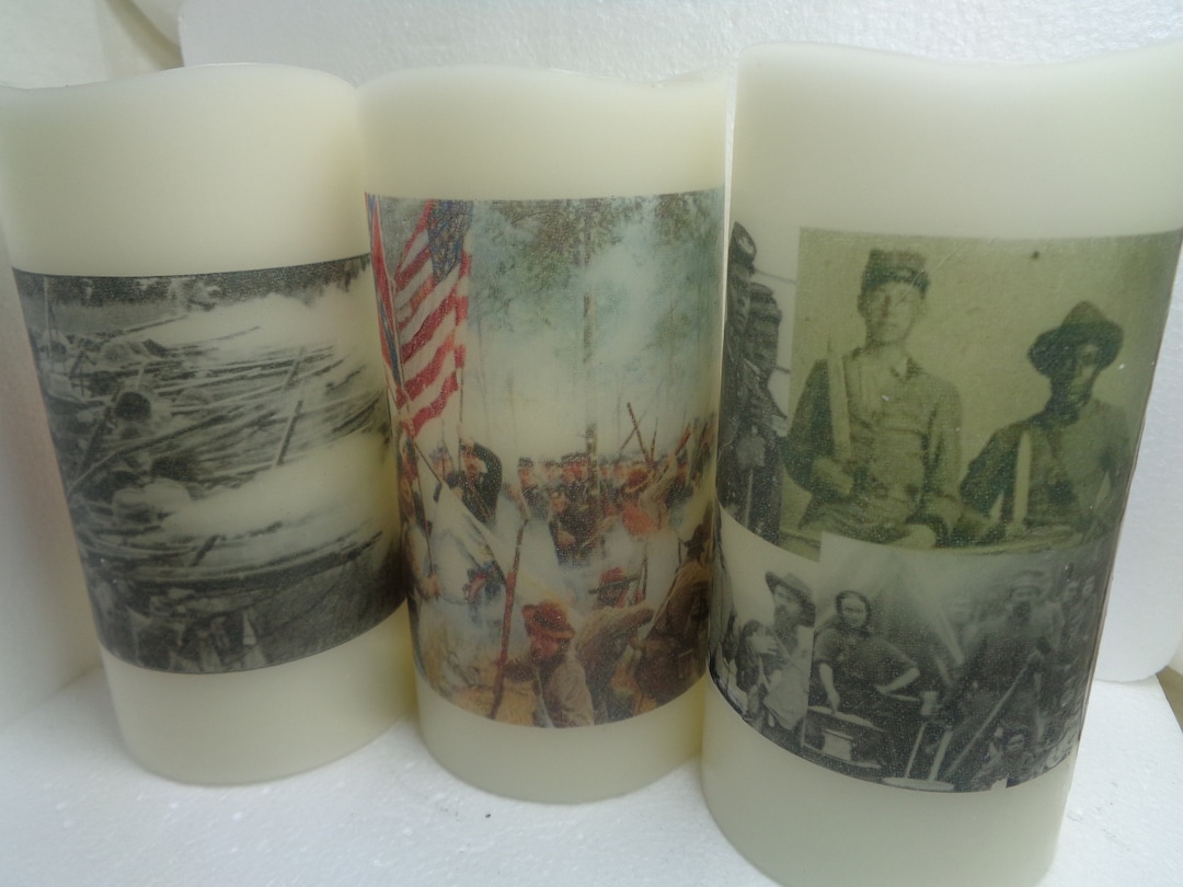 3pc Set Civil War Memorabilia Battle Scene Art Handmade LED - Etsy