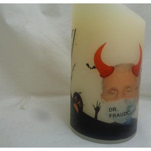 Bill Gates & Dr. Tony Fauci Halloween Theme Handmade LED Flameless ...