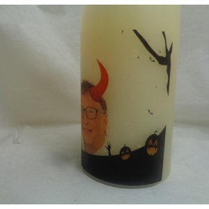 Bill Gates & Dr. Tony Fauci Halloween Theme Handmade LED Flameless ...