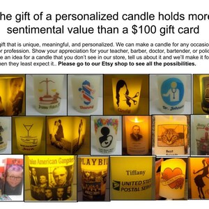 Handmade LED Flameless Electric Pillar Candle New York Giants Football ...