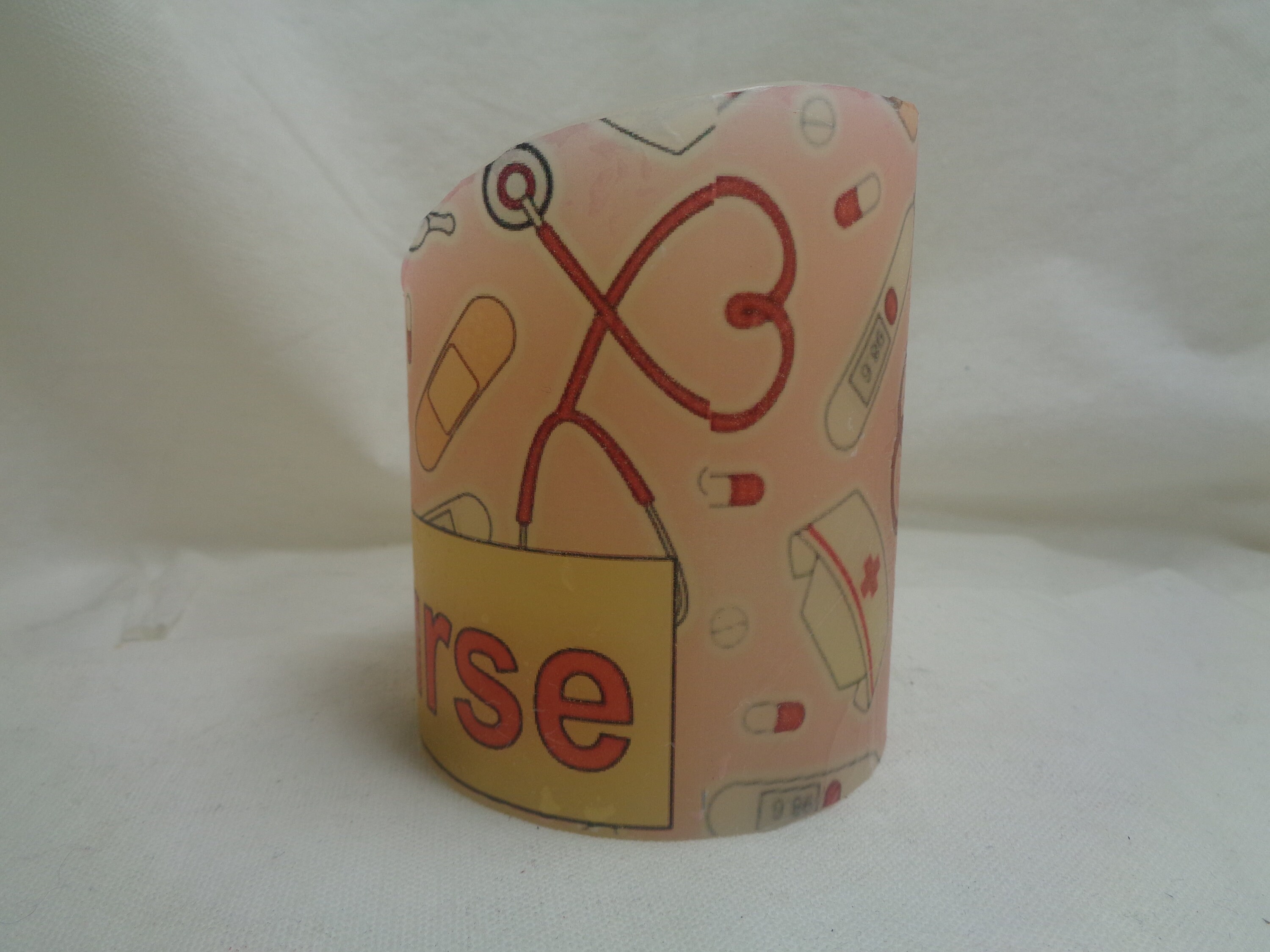 Nurse #1 Gift Handmade LED Flameless Electric Candle Custom Photo Gift ...