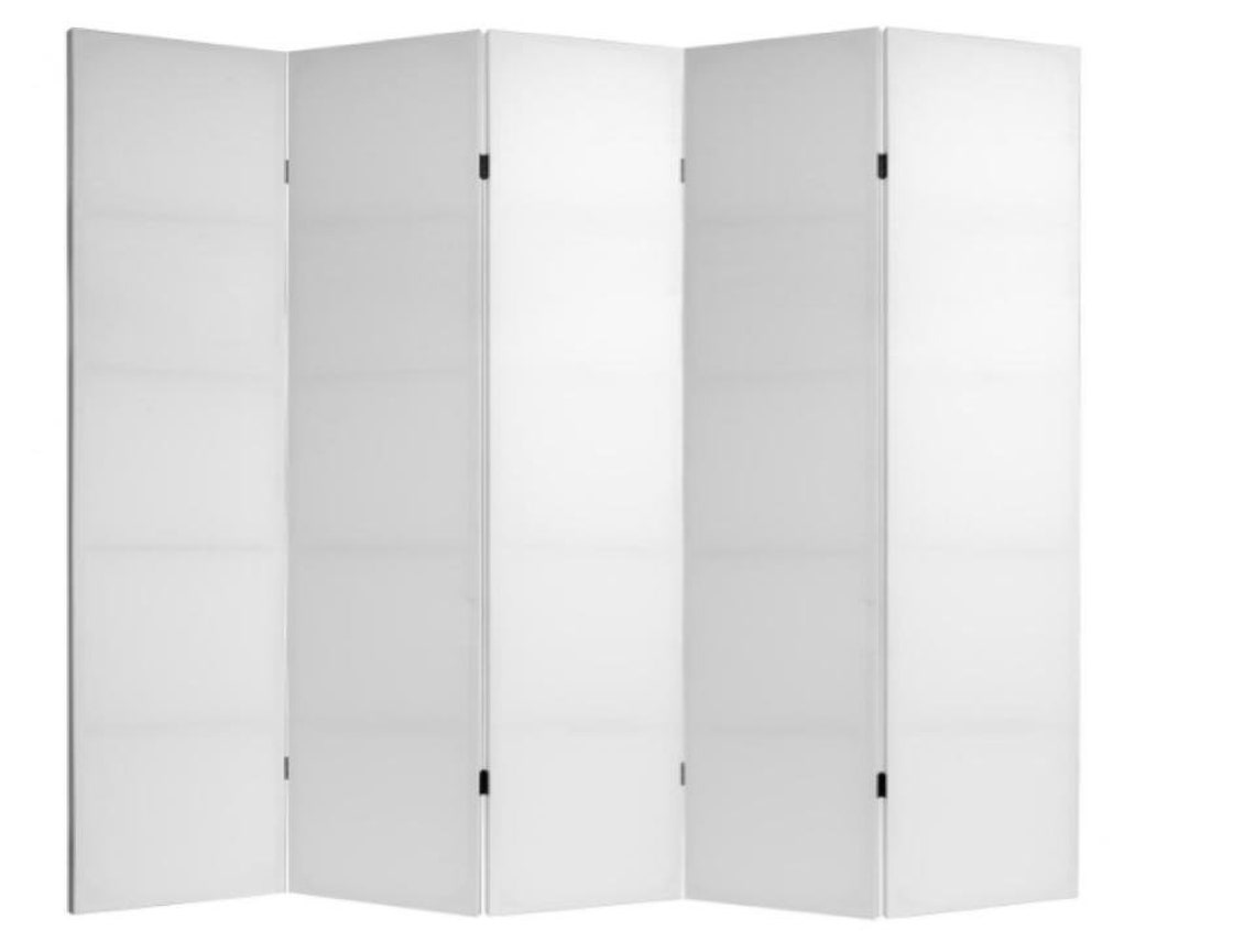 7ft Tall Portable Folding Blank Art Canvas Screen Room Divider, 5 ...