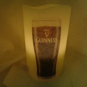Irish Pub Guinness Beer Bar Decor Handmade LED Flameless Electric ...