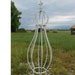 Metal 27" Small Ball Pumpkin Topiary Flower Trellis, Plant Climber ...