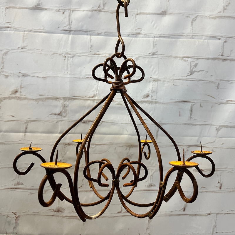 Non Electric Candle Chandelier - Etsy