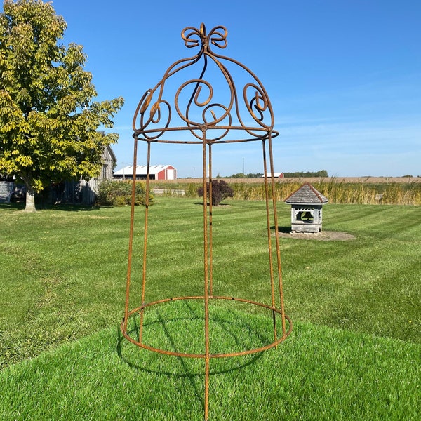Wrought Iron Obelisk Trellis - Etsy