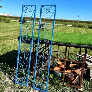 QTY: 2 - Wildflower Blue New Orleans Exterior Wrought Iron Window ...