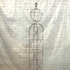 Wrought Iron 31 Ball Top Triangle Topiary Flower Trellis, Metal Plant ...