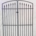 Wrought Iron Gate - 6't X 6w Center Divide - Hoop Spear Woodson Design ...