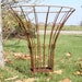 Wrought Iron 25" Cone Topiary Flower Trellis, Vegetable Garden Wire, - Etsy