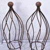Wrought Iron 25 Cone Topiary Flower Trellis, Metal Plant Climber ...