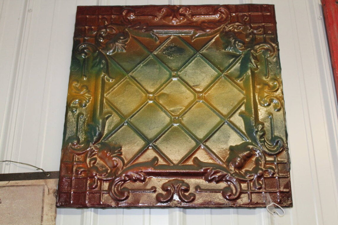 24 Wall Art Antique Ceiling Tiles & Vintage Relics in - Etsy