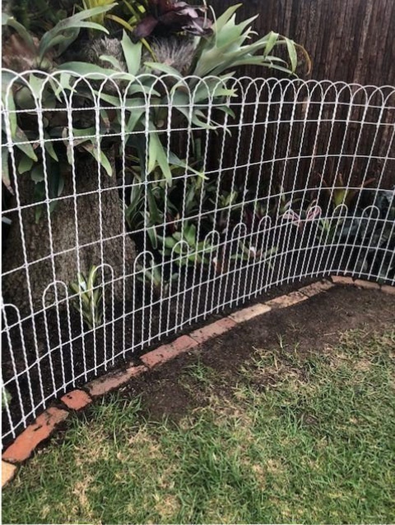 Galvanized Loop Top Woven Wire Garden Fence, 3' X 25' - Etsy