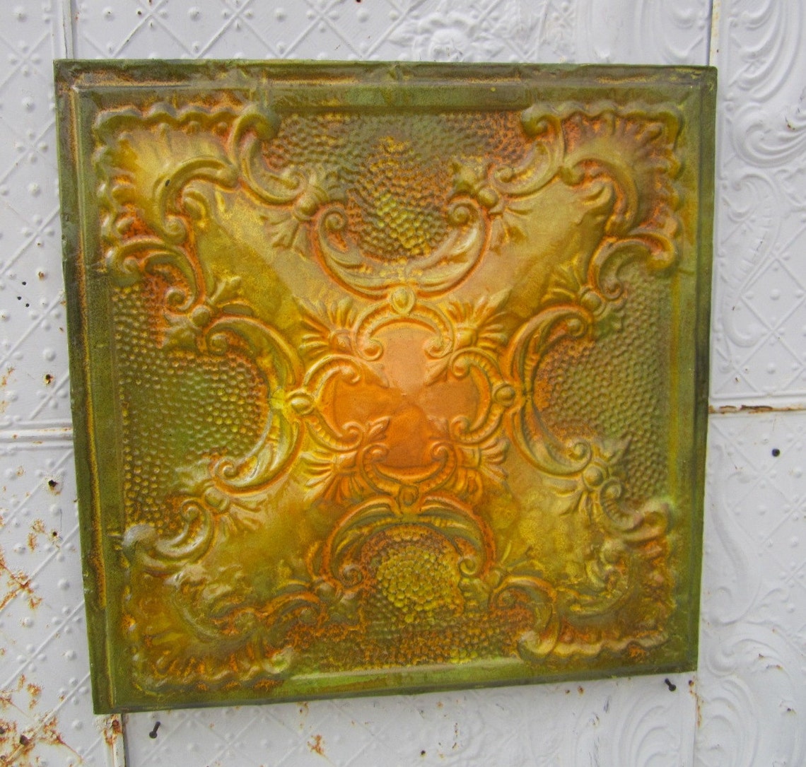 24 Wall Art Antique Ceiling Tiles & Vintage Relics in | Etsy