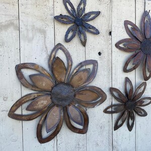 Lg Hanging Metal Flower- Wall Art - Decorative Petals - Etsy