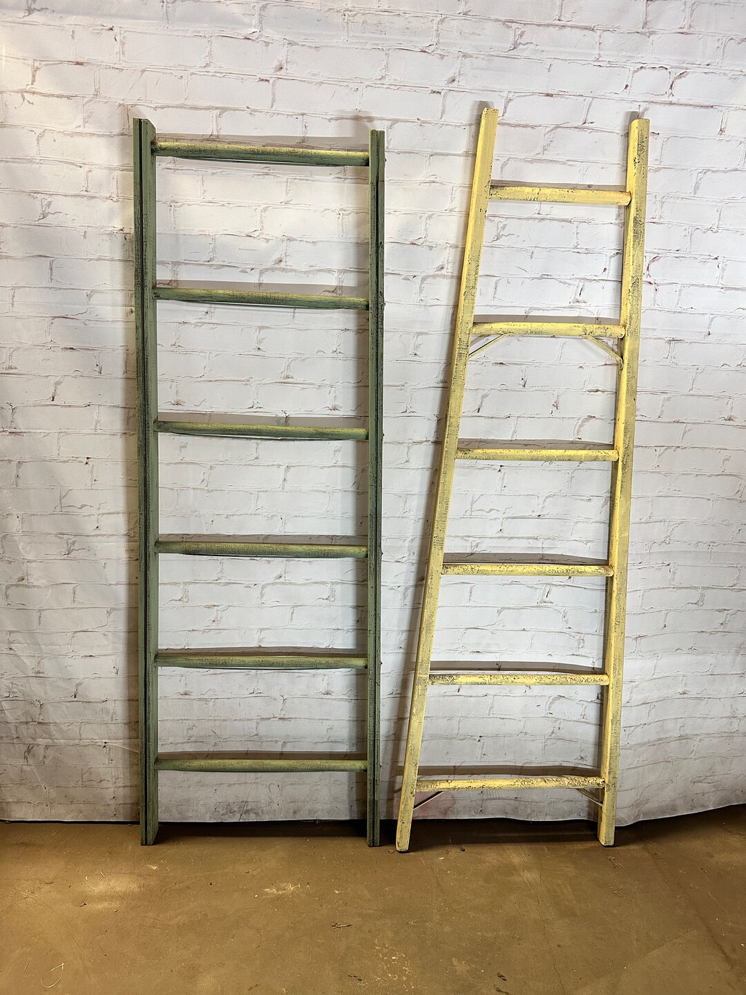 Choose From Rustic Antique 6 Rung Ladders Original Old Vintage Surface ...