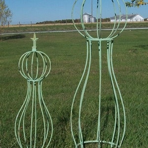 40" Ball Pumpkin Top Topiary Flower Trellis, Plant Climber - Vegetable ...