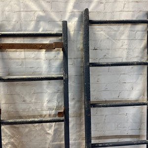 Choose From 2 Blue Vintage Wooden Tall 6 Rung Ladders - Wood Display ...