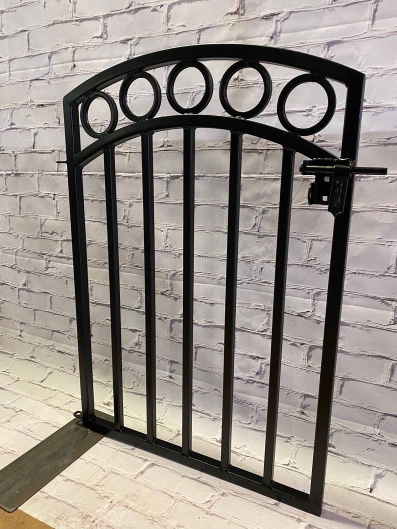 Circle Top Wrought Iron Entry Gate – Custom Metal Garden Gate - Etsy
