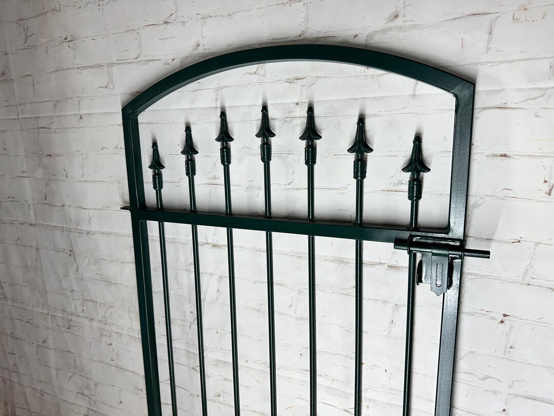 48" Tall Lamoine Steel Entrance Gate - Custom Arched 31" to 34" Wide ...