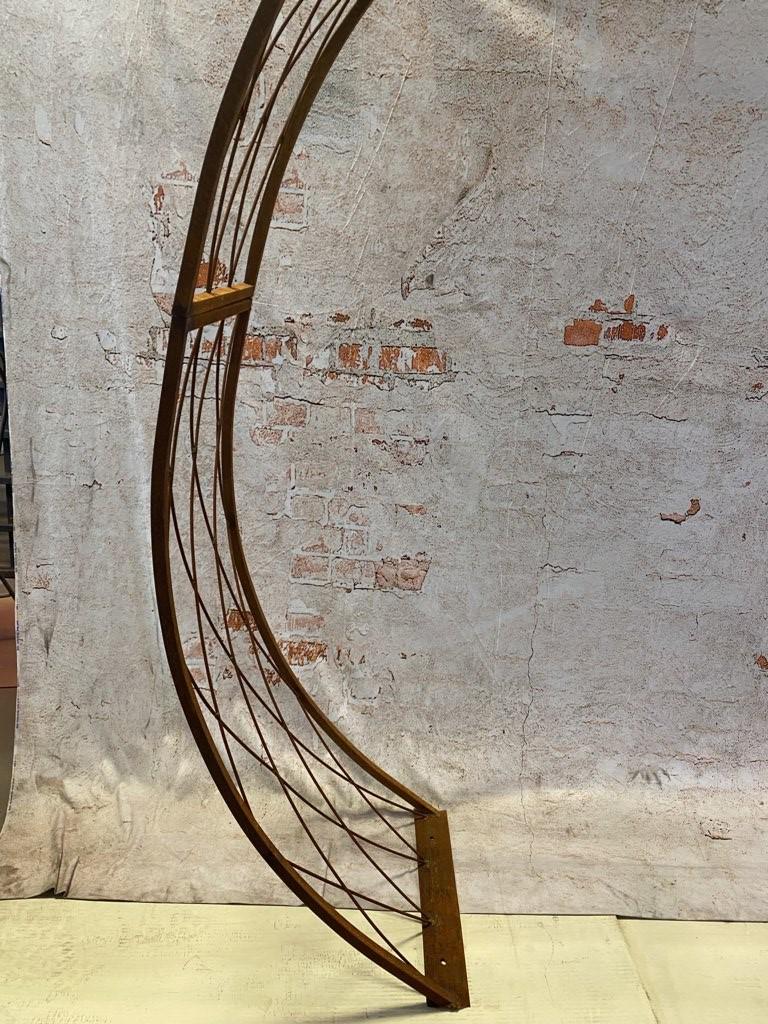 Wrought Iron Cross Cross Circle Arbor – Flower & Vine Support, Garden ...